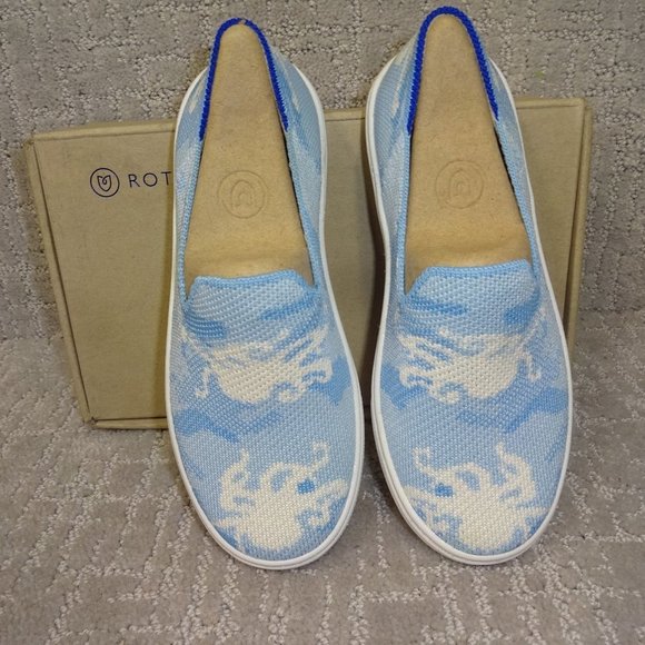 Rothy's | Shoes | Rothys The Kids Sneaker Blue Octopus Slip On Shoes ...